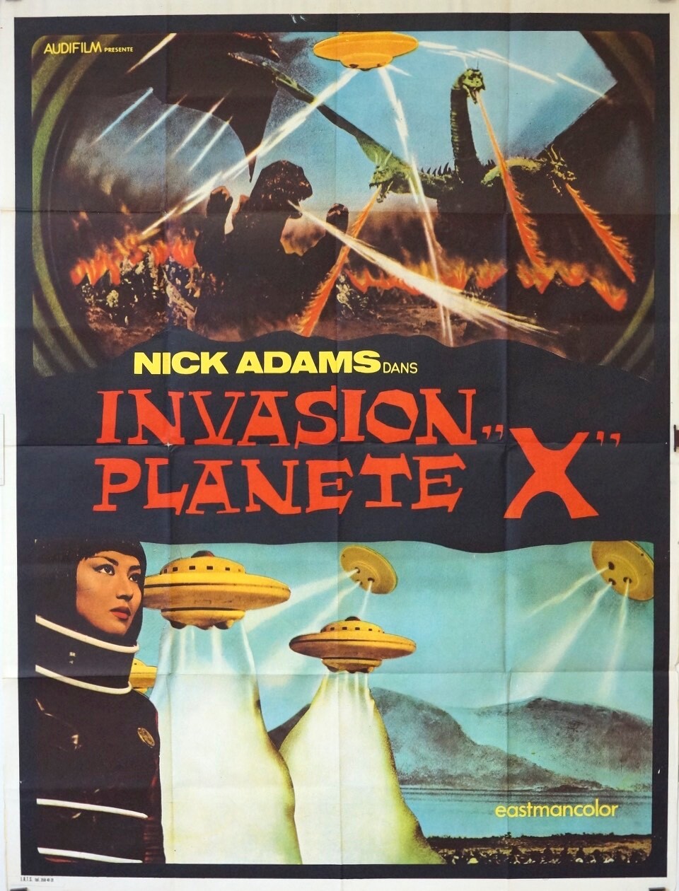 INVASION PLANÈTE X MOVIE POSTER ORIGINAL 120x160 NICK ADAMS | eBay