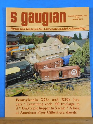 S Gaugian 1990 Sept Oct On3 Triple Hopper to S Scale PRR X26C X29b box ...