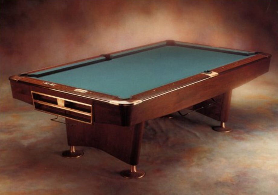 POOL TABLE BRUNSWICK GOLD CROWN 3 MAPLE parts full frame,legs,center ...