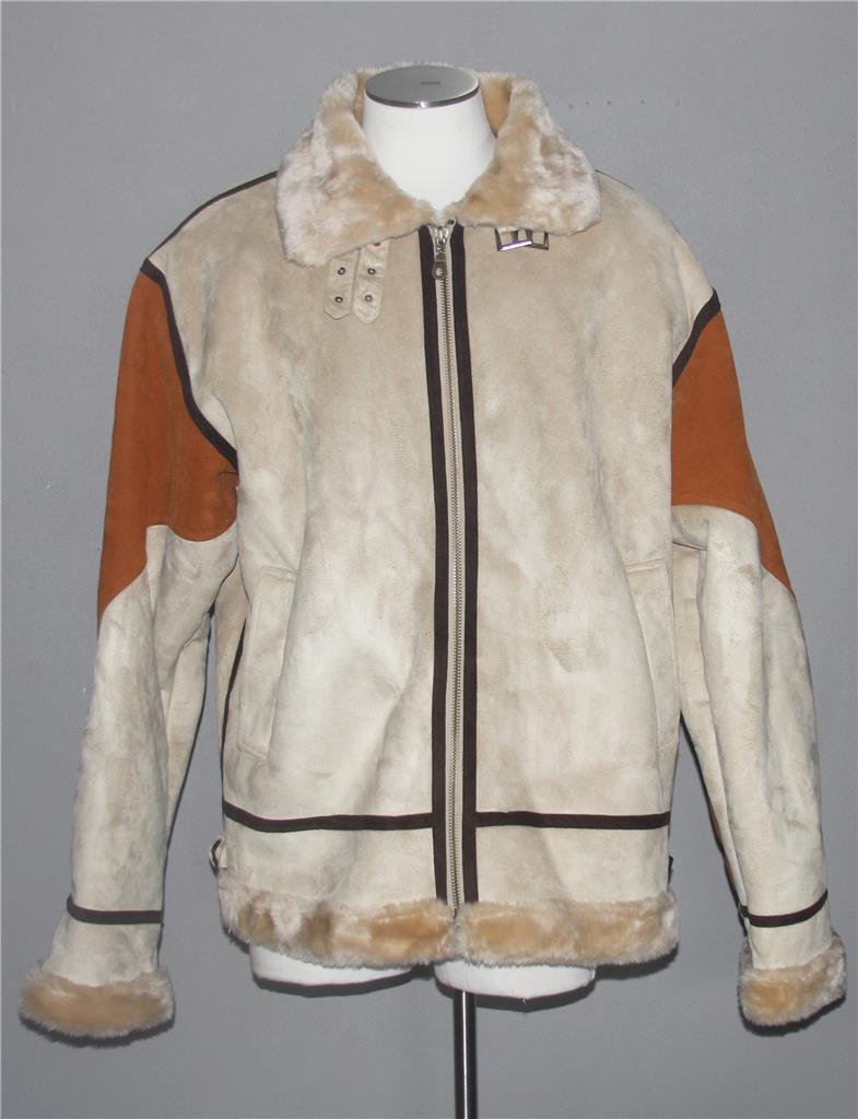 VTG Koman Suede Thick Faux Fur Lined Super Warm Eskimo Jacket / Parka ...