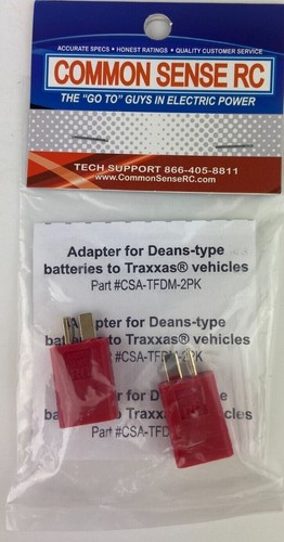 Adapter for Deans-type Batteries to Traxxas Vehicles Common Sense CSA ...