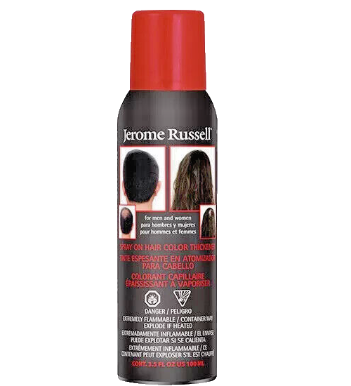 Jerome Russell Dark Brown Spray On Hair Color Thickener 1 Can 100 mL 3. ...
