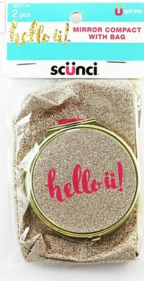 Scunci Hello ii Mirror Compact With Bag | eBay