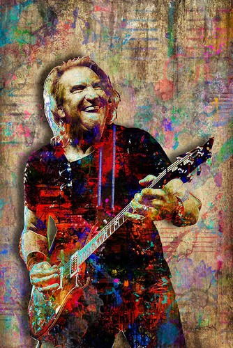 Joe Walsh Poster, Joe Walsh of the Eagles Gift, Joe Walsh Free Shipping ...