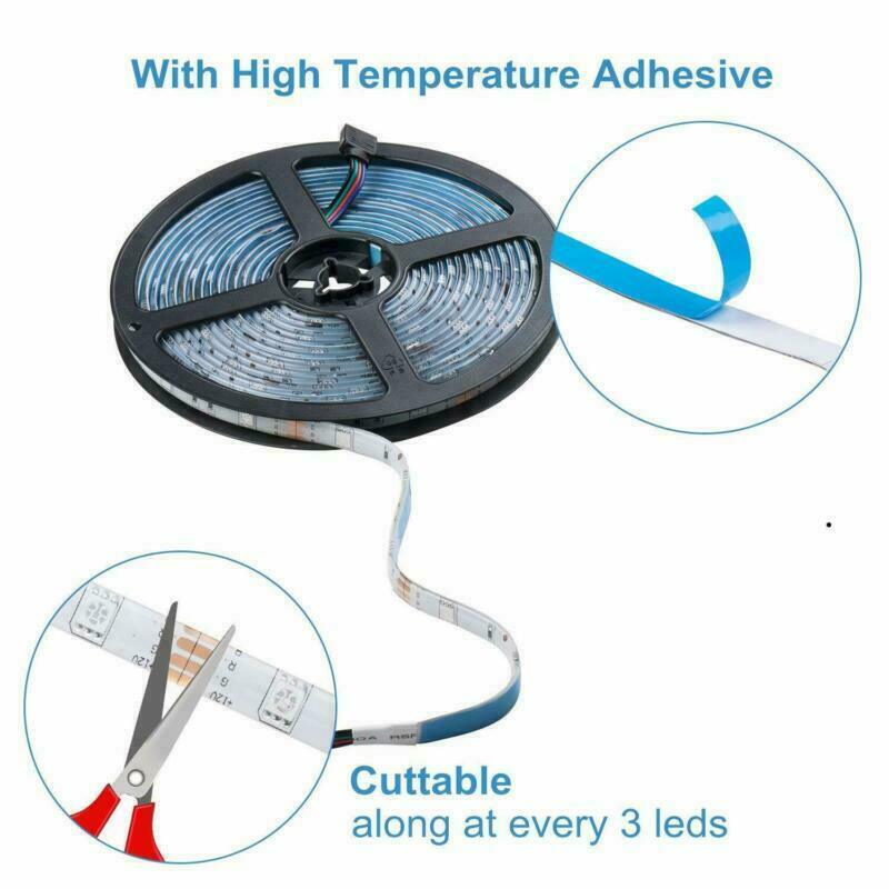 SMD 5050 RGB CCT LED Strip Waterproof DC 12V 24V CCT RGBW/WW string ...