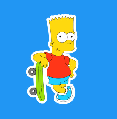 The Simpsons Bart Simpson Sticker Decal | eBay