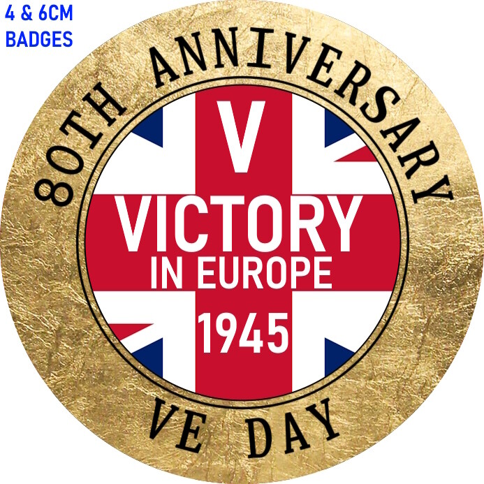 VE Day VJ Day 80th Anniversary Badge Remembrance VE Day badge VJ Day ...