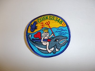 b3303 WW 2 US Navy Submarine Patch USS Cusk SS 348 Sub PB13 | eBay