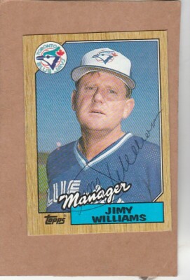 1987 Topps # 786 Jimmy Williams - Autographed card | eBay