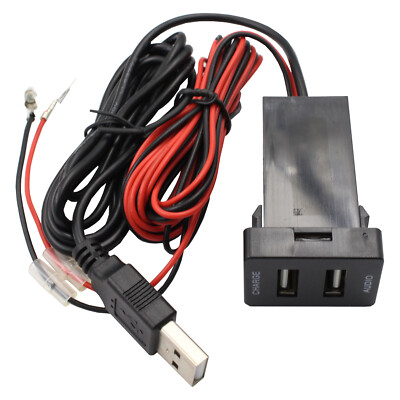 USB Port Charger/ Audio LED Indicator Adapter for Toyota Camry RAV4 ...