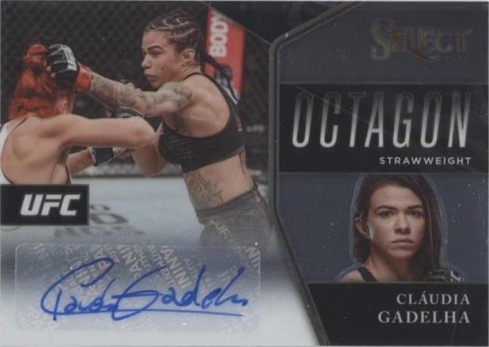 2021 Panini Select UFC - Octagon Action Signatures Claudia Gadelha #OA ...