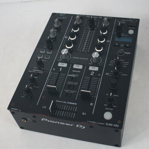 Pioneer DJ DJM-450 Compact Two-Channel DJ Mixer DJM450 Black ...