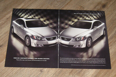 LEXUS Car AD 2006 IS 350 original TWO magazine pages advertisement | eBay