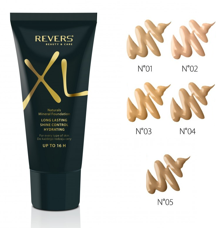 REVERS COSMETICS XL NATURAL MINERAL MAKE-UP FOUNDATION ANTI-SHINE ...