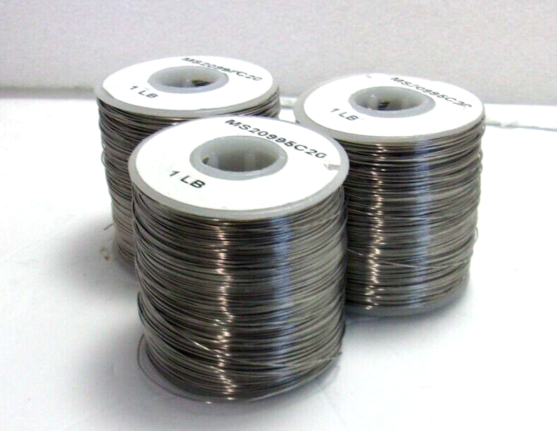 Spools Aviation 302/304 Stainless Steel Safety Lock Wire MS20995C20 (3 ...