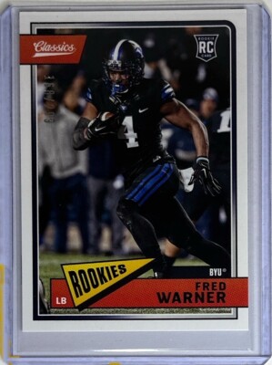 2018 Panini Classics - Rookies Red #286 Fred Warner Rookie Numbered #’d ...