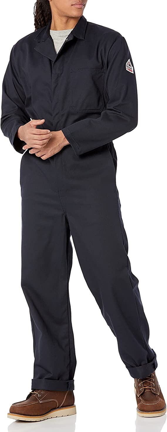 NWoT Bulwark Men's Flame Resistant Zip Front Work Overalls Size 50LN ...