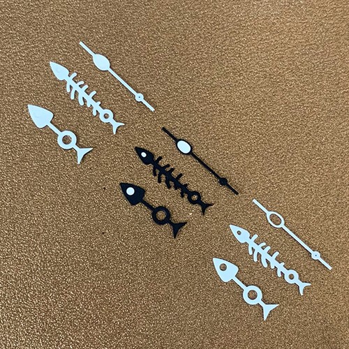 Steel Green Luminous Fish Bone Watch Hands Pointer Needles for NH35 ...