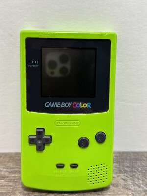 Nintendo Gameboy Color Lime Green Game Unit In Good Working Cond Tested ...