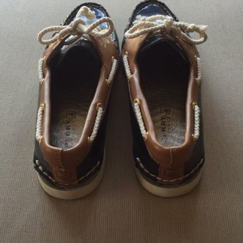 Sperry Top Sider Navy Blue Authentic Boat Shoes US 7 (Women's) | eBay