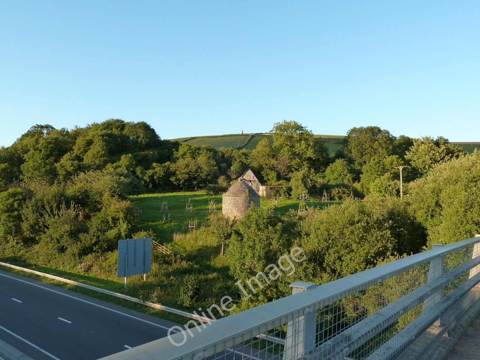Photo 6x4 Dovecote from bridge over the A38 at Pridhamsleigh ...