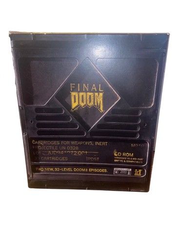 VTG Final Doom PC Big Box Windows 95 CD-ROM 1994 iD Software SE Novelty ...