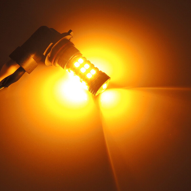 2pcs Amber Yellow 9006 HB4 9012 LED Fog Light Bulbs Car Truck Driving ...