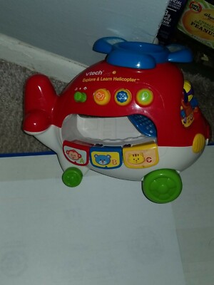 VTech Explore and Learn Helicopter Interactive Toy Talk Numbers Letters ...