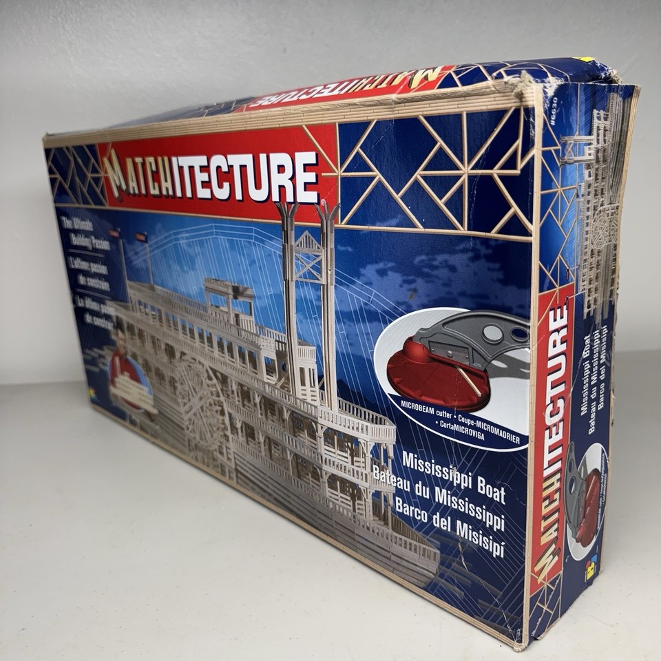 Matchitecture Mississippi River Boat Matchstick Model Wooden Kit Set ...