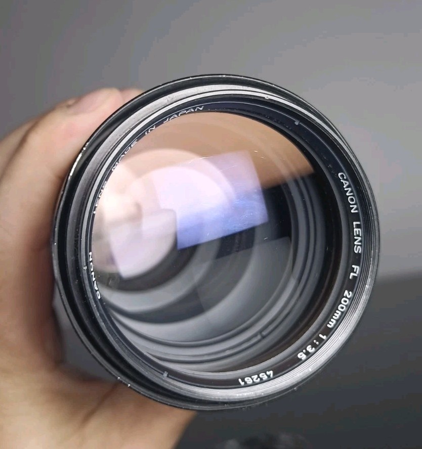 Canon 200mm f3.5 FL Lens w/built-in Lens Hood | eBay