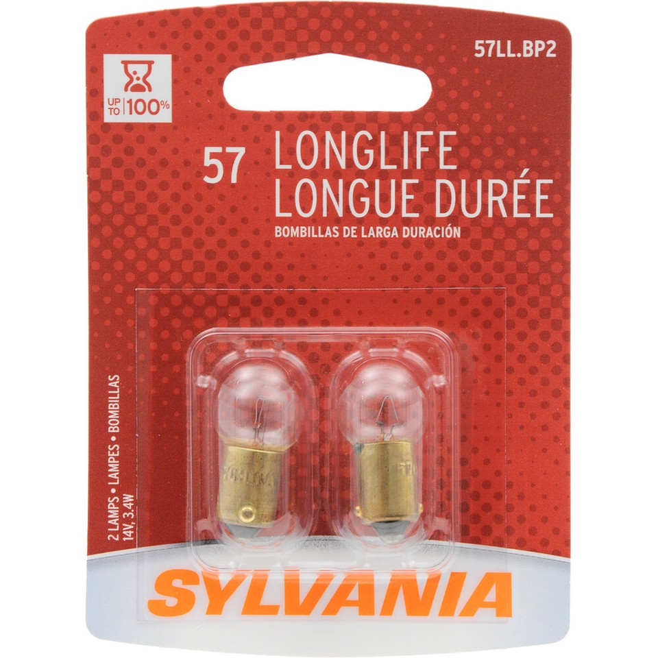 Sylvania Long Life - Two 2 Packs - 57LL Light Bulb Auto Trans ...