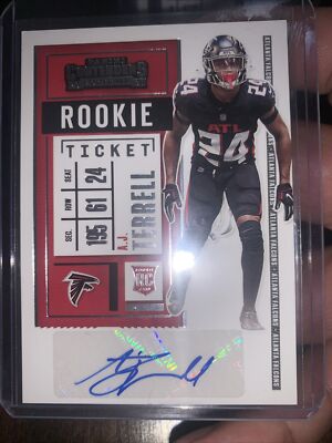 2020 Panini Contenders Football #290 A.J. Terrell Autograph Rookie Card ...