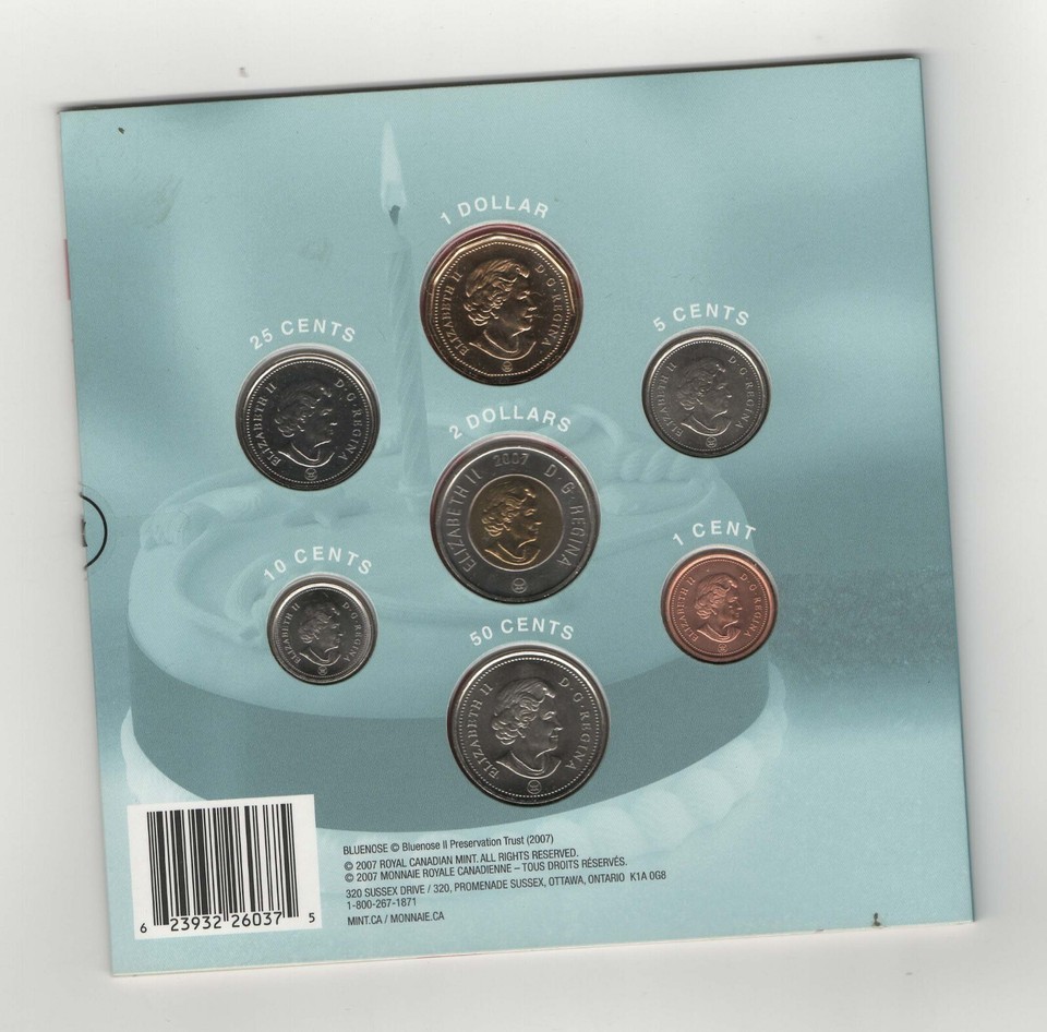 CANADA COIN 2007 7 COIN COMMERATIVE SET COLORED QUARTER- BALLOONS NEW ...