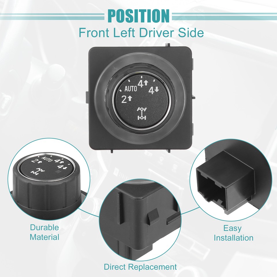 4WD Four Wheel Drive Switch for Chevrolet Silverado 1500 2500 3500 HD ...