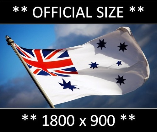 **Free Shipping** Royal Australian Navy RAN 180x90cm White Ensign Flag ...