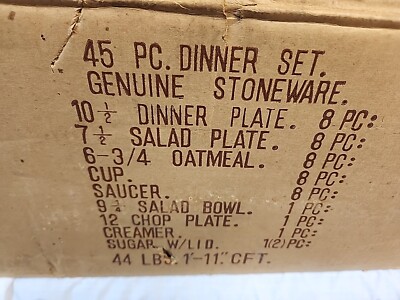 NEW 44 PIECE DINNER SET BOX Newcor Stoneware Strawberry Regency Japan ...