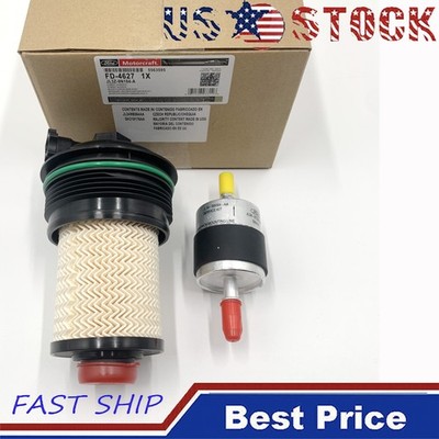 FD4627 Diesel Fuel Oil Filter Kit For 2018-2020 Ford F150 3.0L Engines ...