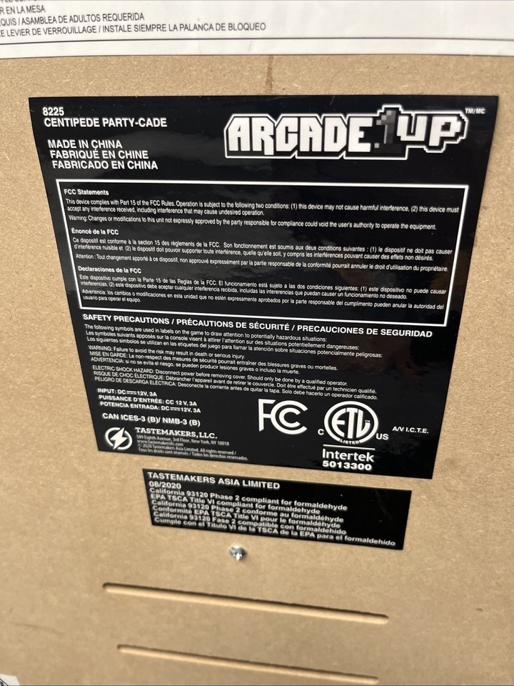 Arcade 1up CENTIPEDE Party Cade Tabletop arcade1up Partycade Video Game ...