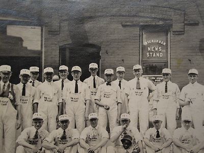 ANTIQUE INTERURBAN NEWS STAND CIGAR PIPE AFRICAN AMERICAN BOY ORANGE ...