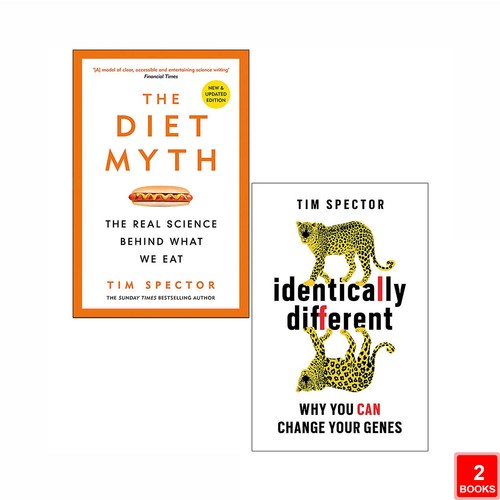 Professor Tim Spector 2 Books Collection Set (Diet Myth & Identically ...