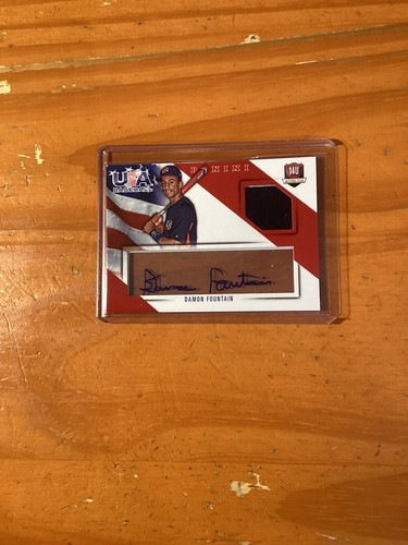 2015 Panini USA Baseball Damon Fountain Autograph Memorabilia RC Card ...