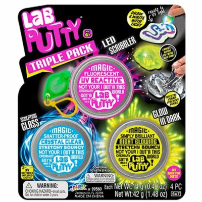 JA-RU Lab Putty Triple Pack, Glowing, Clear, & UV Reactive | eBay