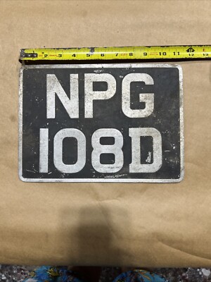 LICENSE PLATE European Npg 108D | eBay