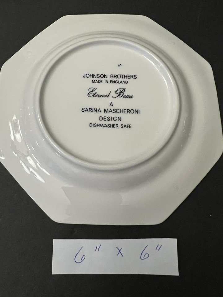 6 Johnson Brothers Eternal Beau Bread & Butter/Dessert Plate 6" England ...
