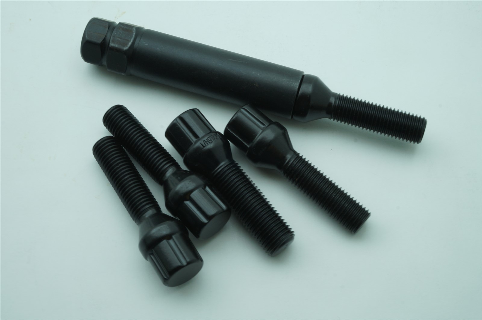 20 Black 6 Spline Tuner Lug Bolts M14x1.5 [ 28mm Shank ] Fits Tuner ...