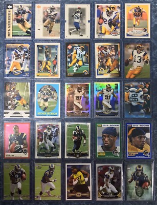 St Louis LA Rams Lot 140+ Faulk Bruce Warner Everett Austin R/C MAKE AN ...