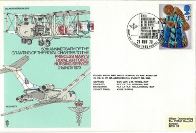 UK 1973 Princess Mary's Royal Air Force Nursing Service, VICKERS 10 XV ...