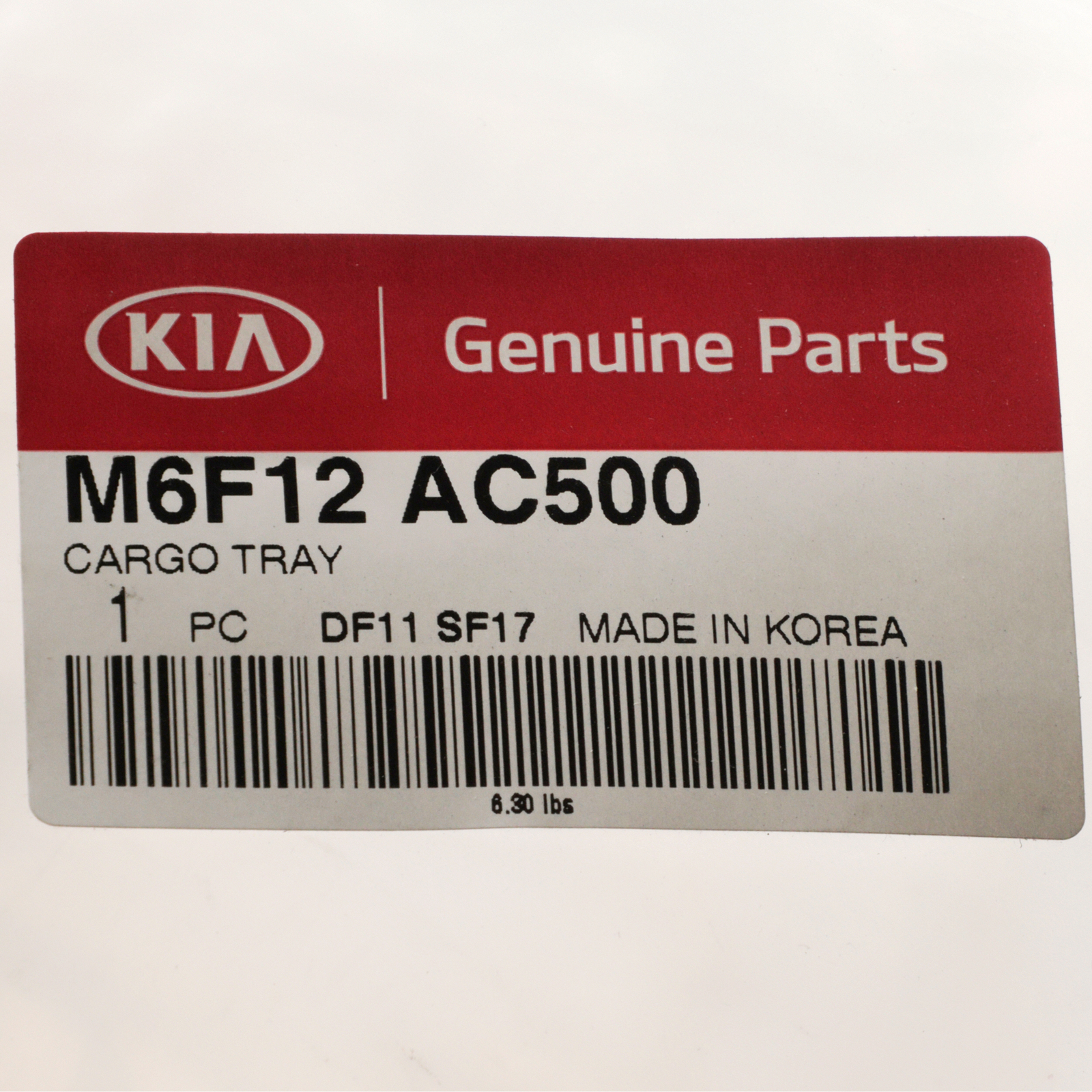 OEM 19-24 Kia Forte Rear All Weather Rubber Cargo Area Tray Liner M6F12 ...