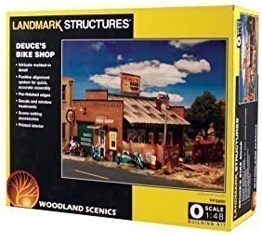 Landmark Structures Built & Ready Deuce'S Bike Shop, HO Scale ...