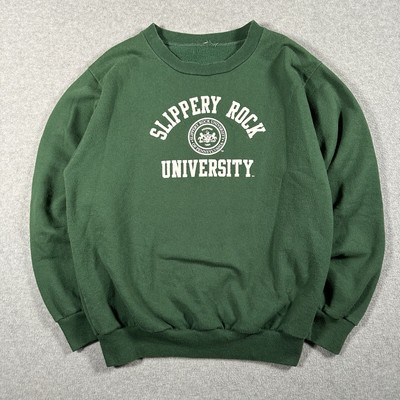 Vintage 90’s Slippery Rock University Green Men’s S Crewneck Pullover ...